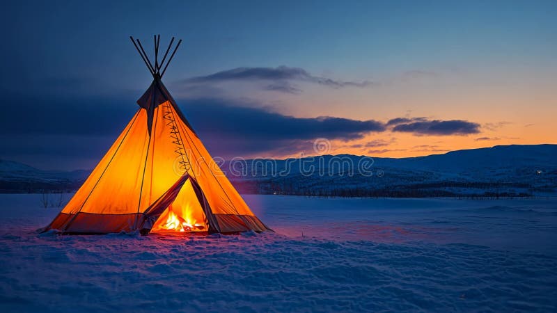 Cozy Campfire Inside Tent at Night Stock Video - Video of nature ...