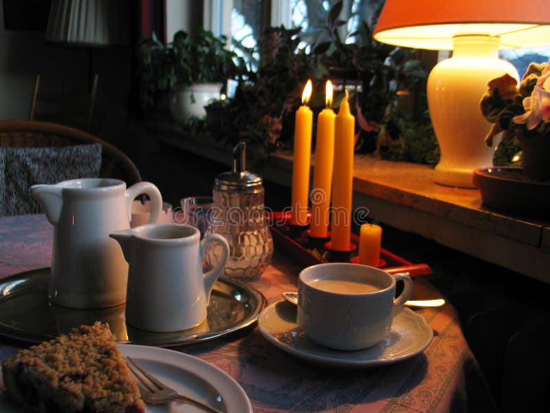 Cozy coffee table stock photo. Image of cafe, candles, coffee - 907202