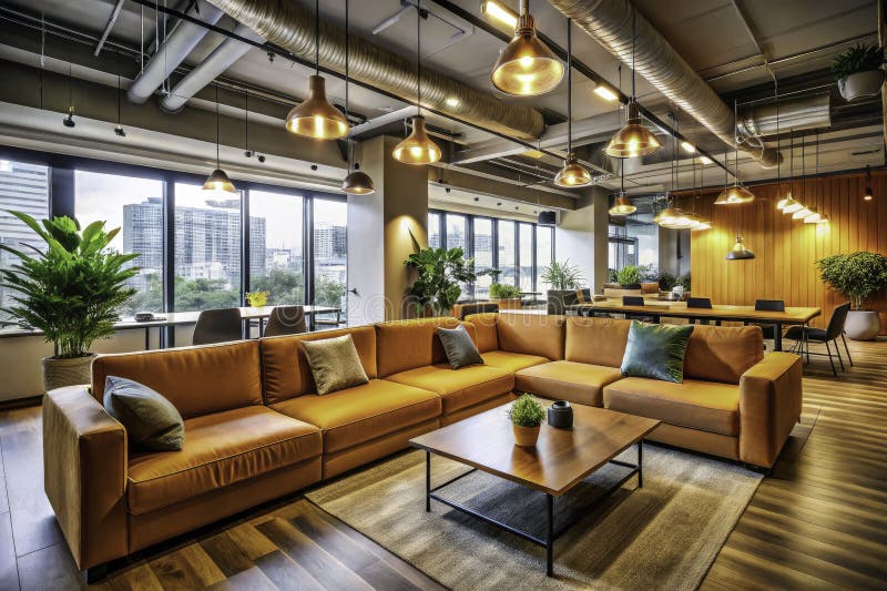 A Cozy and Collaborative Modern Office OpenPlan Design with Shared ...