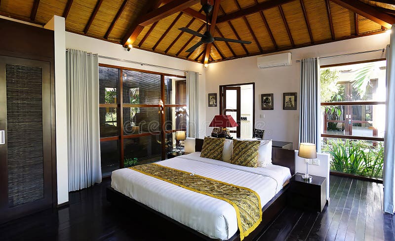 Cozy Comfort Bedroom Featuring Bed and Modern and Luxurious Decor ...