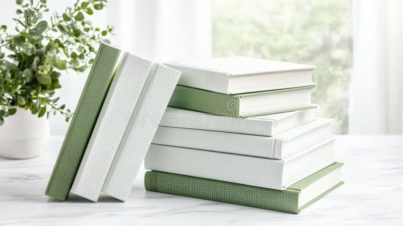 A Cozy Corner with a Stack of Eco Friendly Books on a Table Surrounded ...