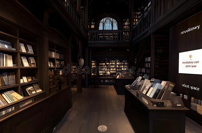 A Cozy, Dark Wood Library Filled with Books and Inviting Reading Spaces ...