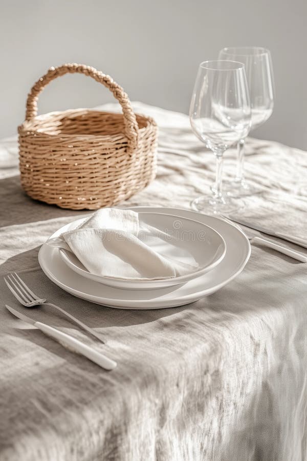 Cozy Dinner Atmosphere with a Selection of Fresh Food and a Neutral ...