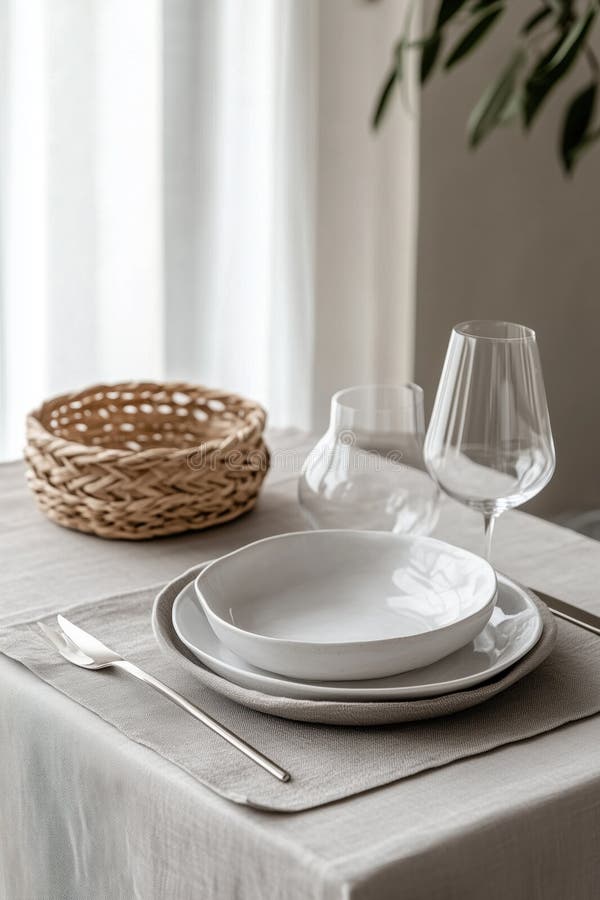 Cozy Dinner Atmosphere with a Selection of Fresh Food and a Neutral ...