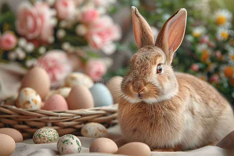 Cozy Easter Bunny Illustration for Designer Resources Stock ...