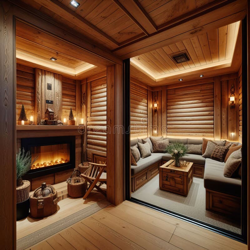 162 88. a Cozy Elevator Interior Designed To Look Like a Rusti Stock ...