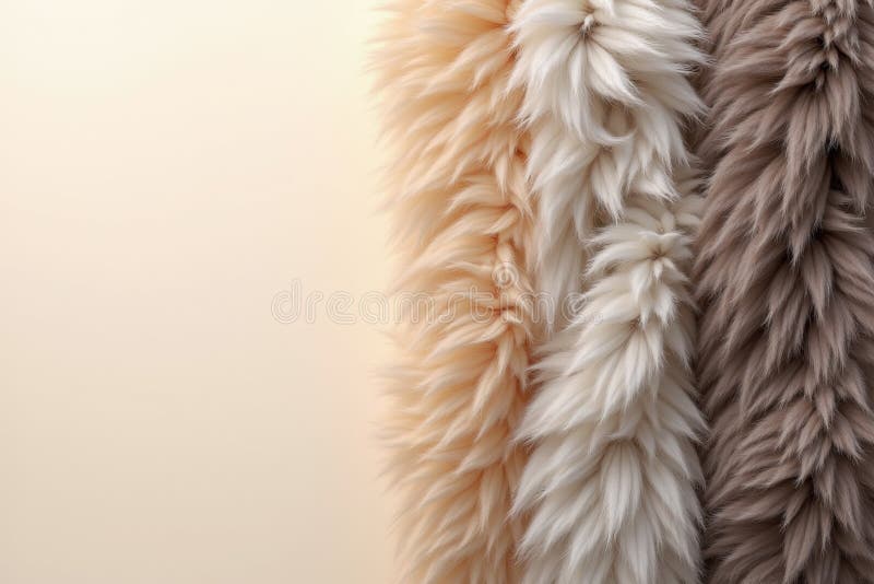 Cozy Fluffy Textures with Soft Neutral Tones for Interior Design. AI ...