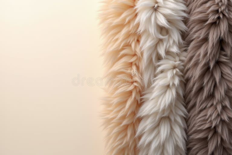 Cozy Fluffy Textures with Soft Neutral Tones for Interior Design. AI ...