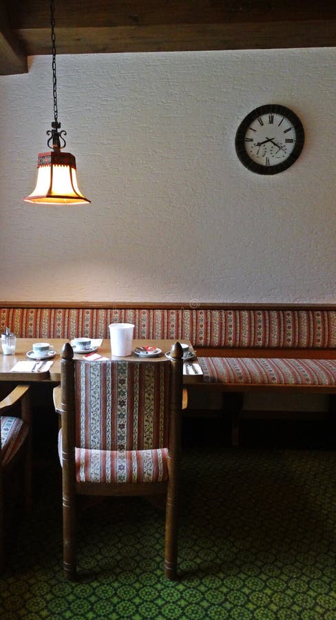 Cozy Vintage German Restaurant Interior Stock Image - Image of ...
