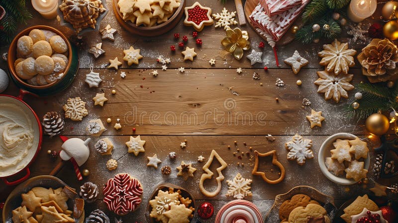 Cozy Holiday Baking Corner: Warmth & Joy in Every Cookie Stock ...