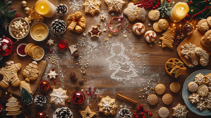 Cozy Holiday Baking Corner: Warmth & Joy in Every Cookie Stock ...