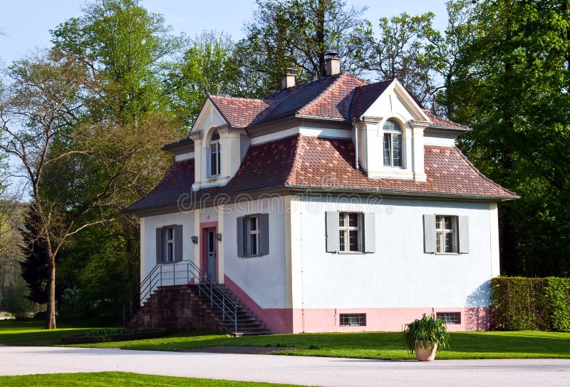 A Cozy House in a Beautiful Park. Stock Image - Image of town, tourist ...