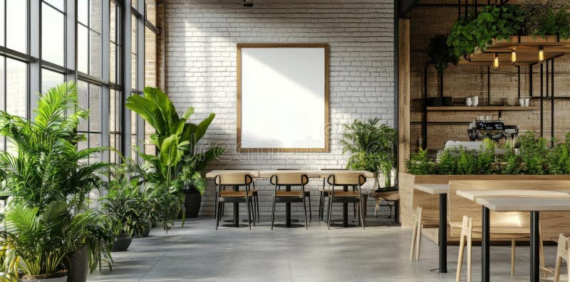 Cozy Interior with Greenery and Natural Light, Plants and Art Decor ...