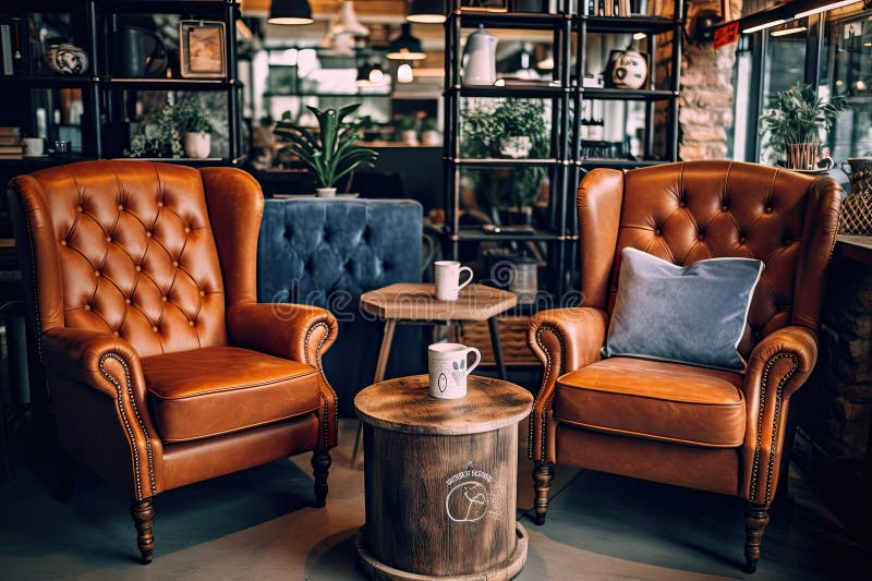 Coffee Shop Vibes stock illustration. Illustration of kitchen - 282610185