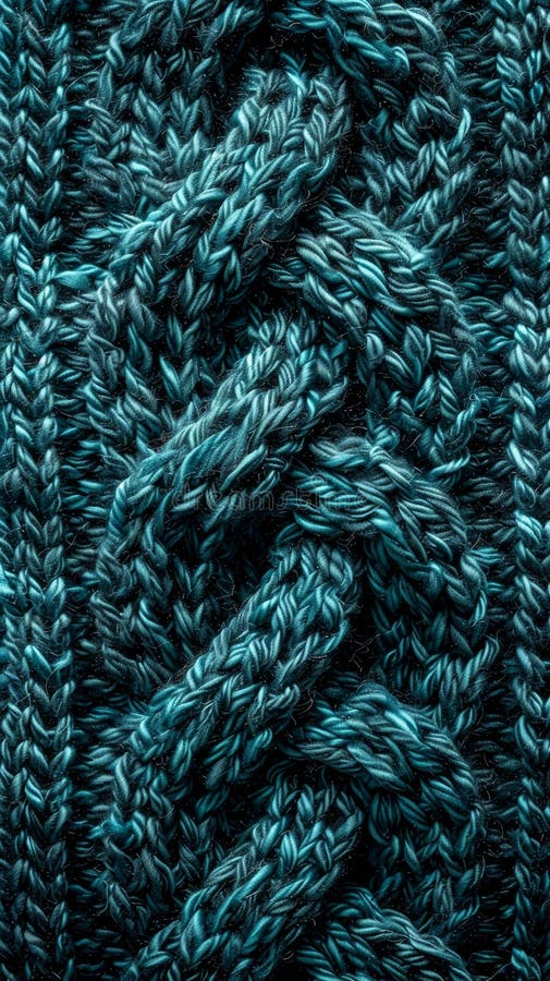 Cozy and Inviting Knitted Textures Banner Design with Stylish Digital ...