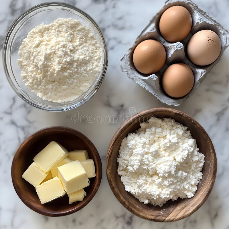 Baking Basics Come Together in a Cozy Kitchen Setting with Fresh Eggs ...