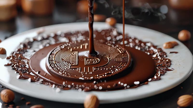 Chocolate Melting into Bitcoin Logo Creates a Delectable Masterpiece in ...