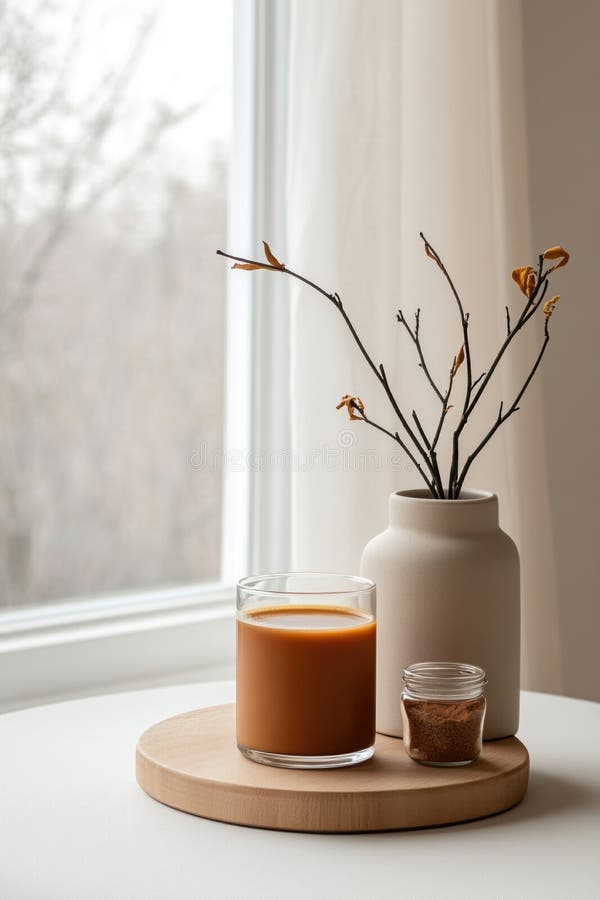 Cozy Kitchen Scene, Masala Chai Glasses on Table by Scandi Kitchen ...