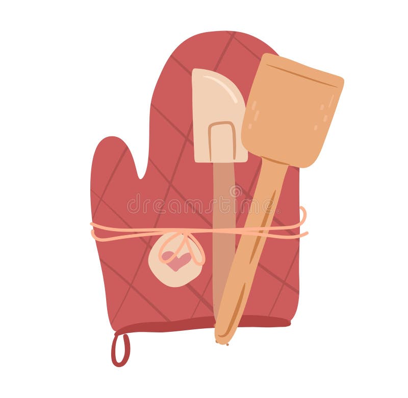 Cozy Kitchen Utensils Set Concept. Hand Drawn Illustration of Cooking ...