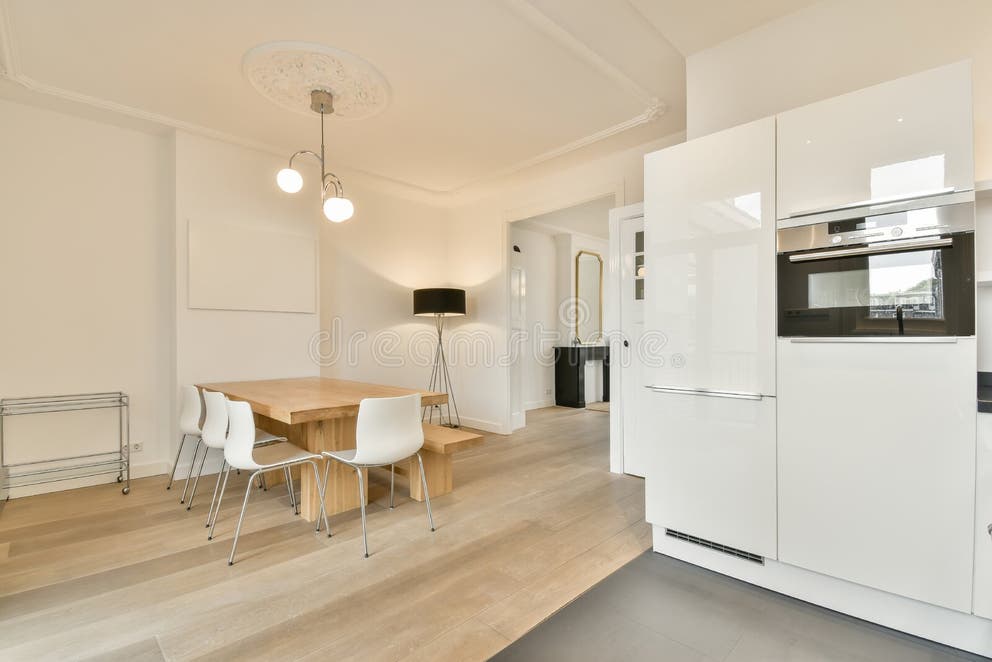 Cozy kitchen zone stock image. Image of elegant, comfortable - 238316199