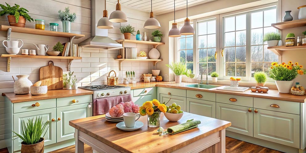 Cozy Kitchenette a Culinary Haven for Small Spaces Bright Functional ...