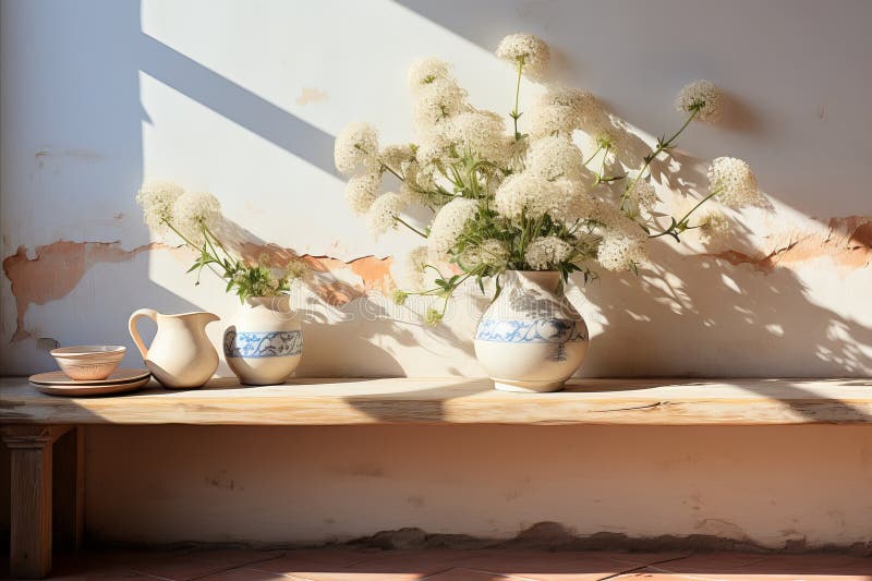 Cozy Kitchenware Display on Wooden Table with Inviting Atmosphere and ...
