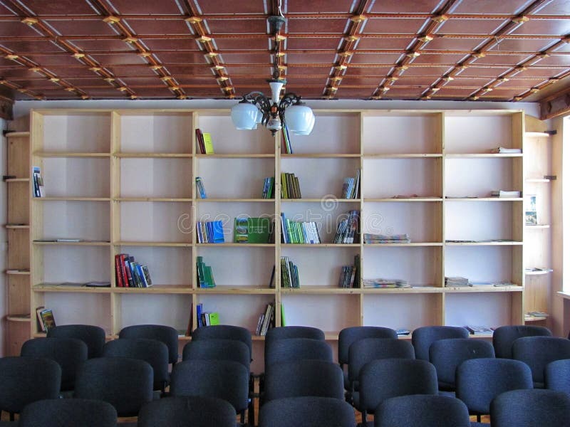 Cozy Library Interior stock image. Image of reading - 357510505