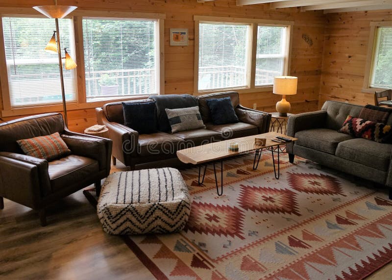 Cozy living room stock image. Image of house, vacation - 75015559