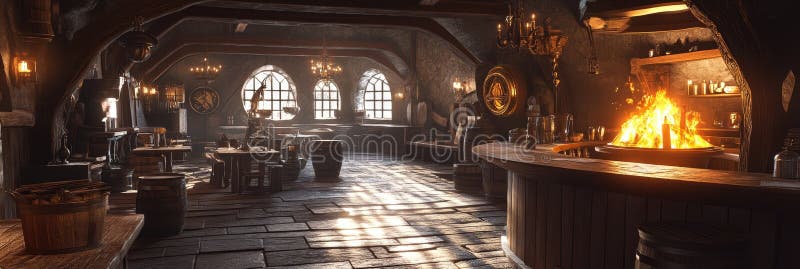 Medieval Tavern Atmosphere Stock Illustrations – 464 Medieval Tavern ...