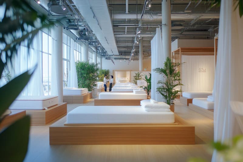 Cozy and Modern Bedroom Display Inside. Bright and Open Space with ...