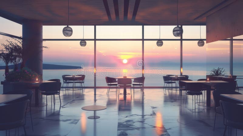 Cozy Modern Rooftop Cafe with an Open Design and Stylish Minimal Decor ...