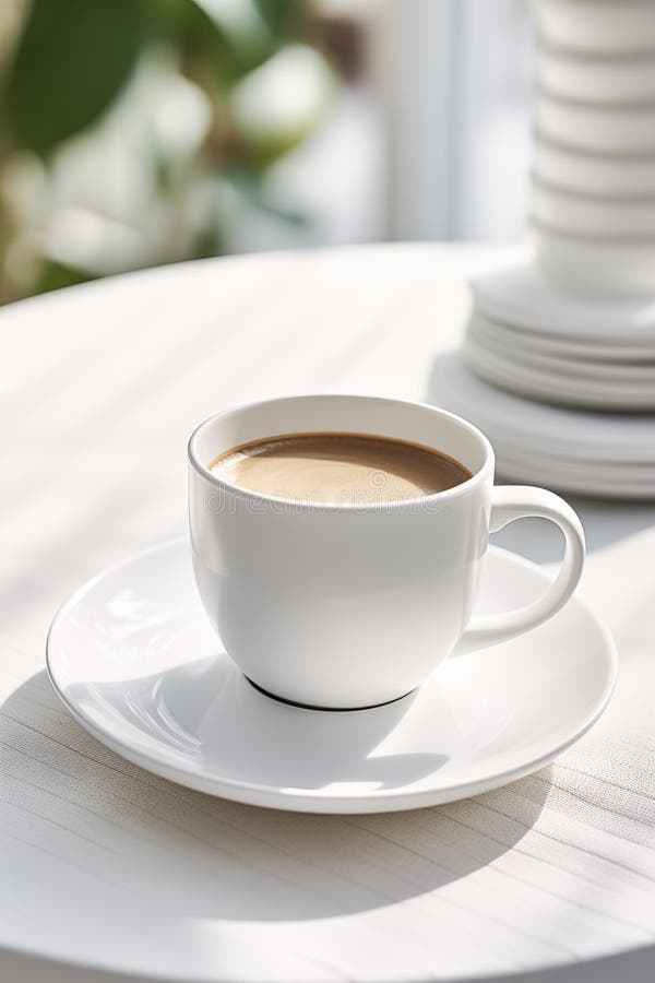 Cozy Morning. Cup of Coffee Stock Illustration - Illustration of cafe ...