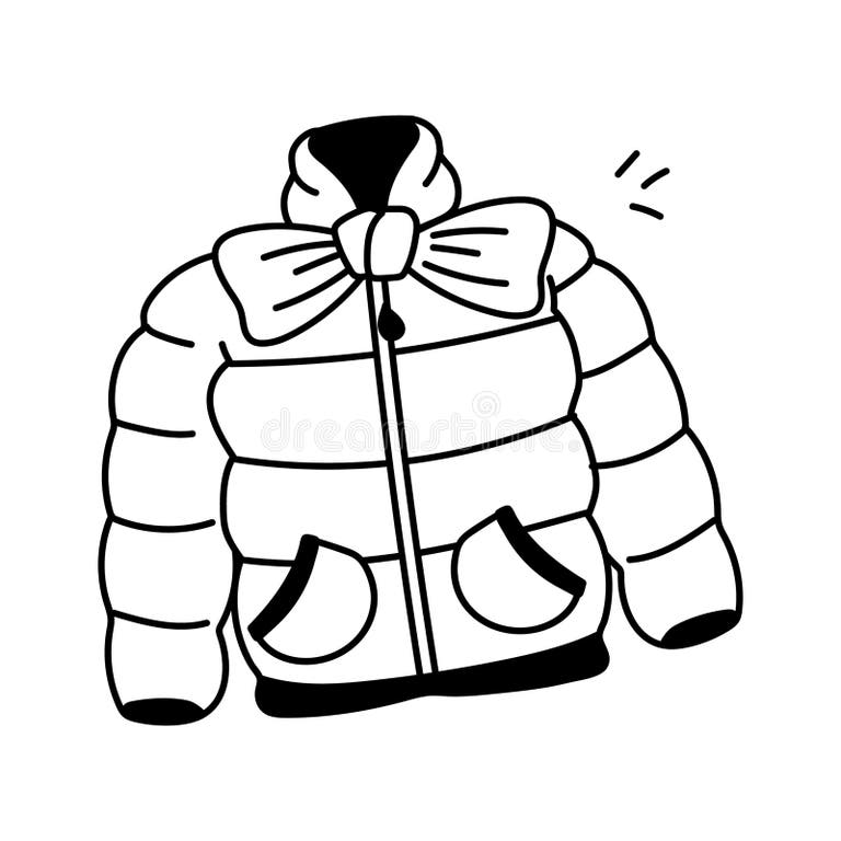 Cozy Puffer Jacket Vector Design in Modern Style Stock Vector ...