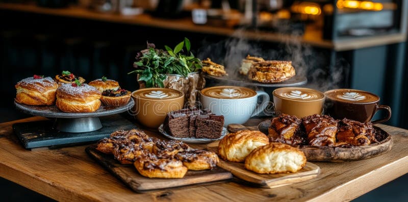 At Cozy Rainy Day Cafe, Experience Warmth from the Interior, Steam, and ...