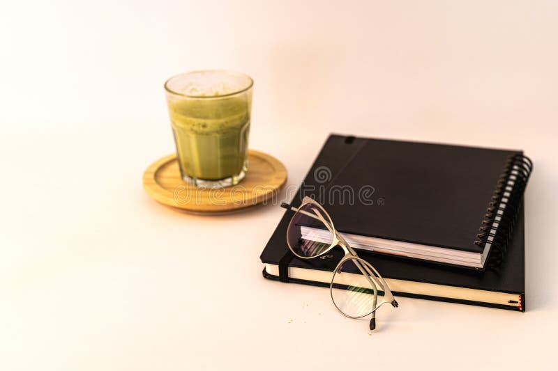 Cozy Reading Time with Matcha Latte Stock Image - Image of person, design: 379618957