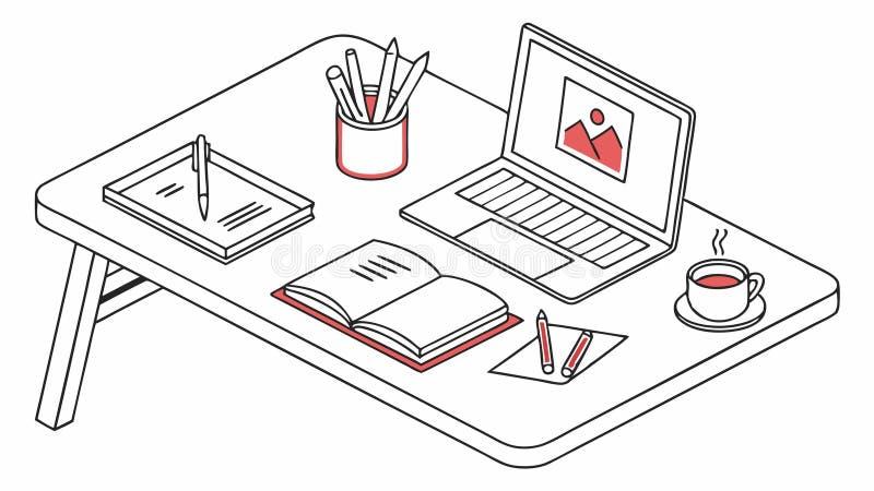 Cozy Remote Work Setup with Laptop on Bed, Comfortable Productivity ...