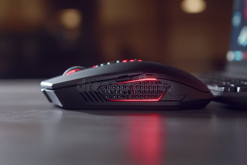 A Cozy Room Features a Desk with a Modern Gaming Laptop, LED Lights ...