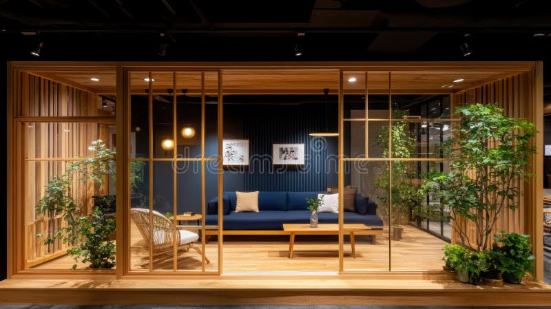 Cozy Room Featuring Couch Table Plant Relaxed Atmosphere Stock Photos - Free & Royalty-Free ...