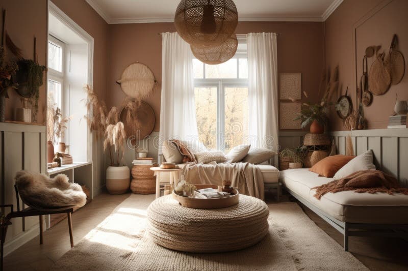 A Cozy Room with Soft Textures and Warm Colors, a Textiles Craft at ...
