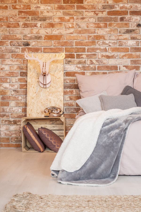 Cozy sleeping space stock photo. Image of copper, industrial - 90307636