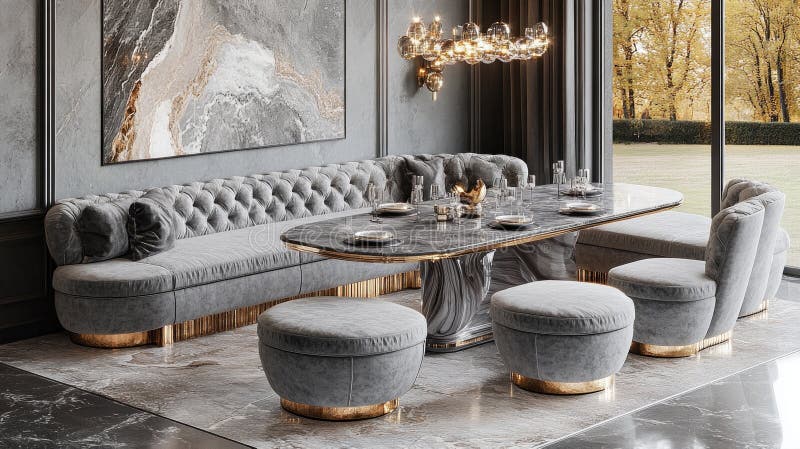 A Cozy Small Dining Area Featuring a Custom-made Extendable Table with ...