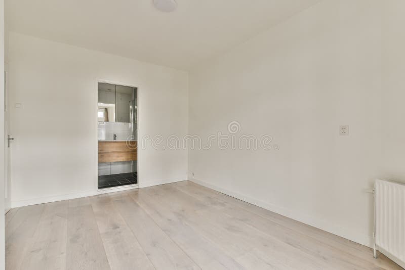 Spacious empty room stock image. Image of apartment - 252557785