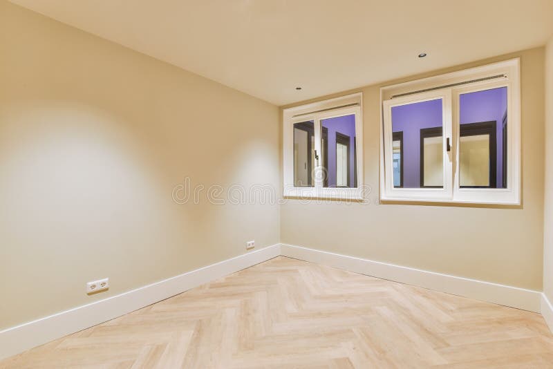 Spacious empty room stock photo. Image of spacious, real - 255370500