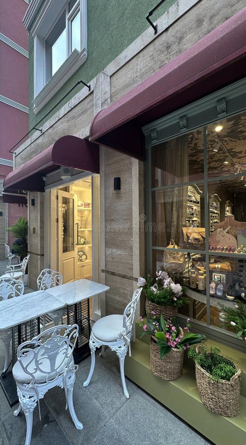 Restaurant Tables on the Street. Street Cafe in Turkey Editorial Stock ...