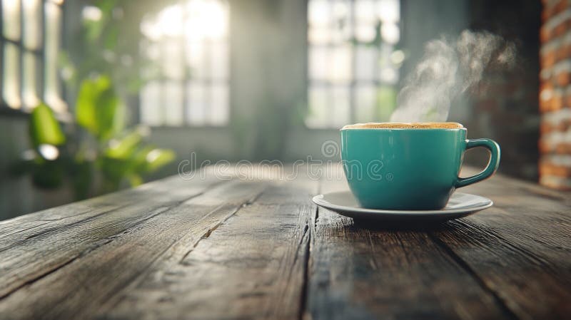 Cozy Tea Moment in Rustic Setting Stock Image - Image of peaceful ...