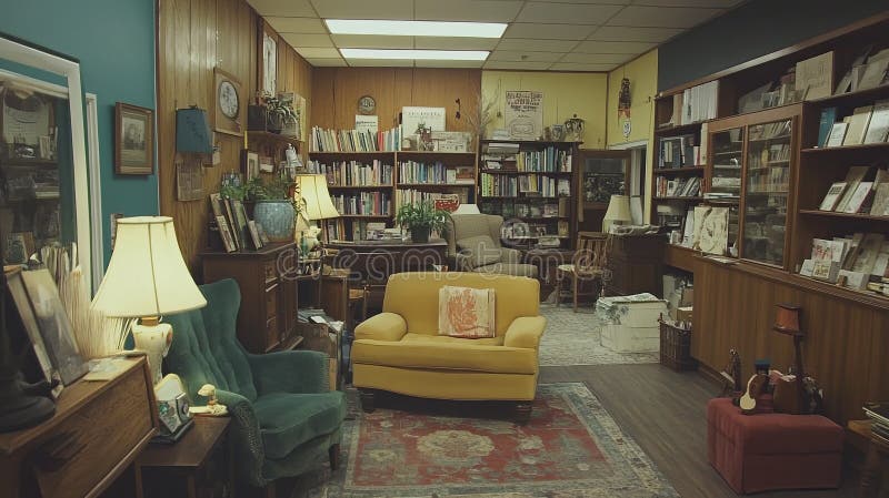 A Cozy Thrift Store Featuring a Well-organized Display of Secondhand ...