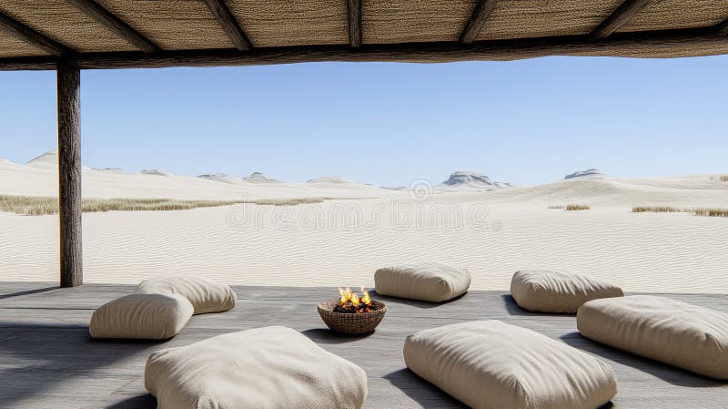 A Cozy Triangular Space Features a Fire Pit Surrounded by Inviting ...