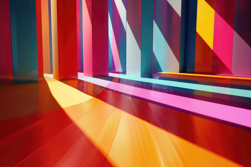Brightly Colored Room stock photo. Image of light, scheme - 382876084