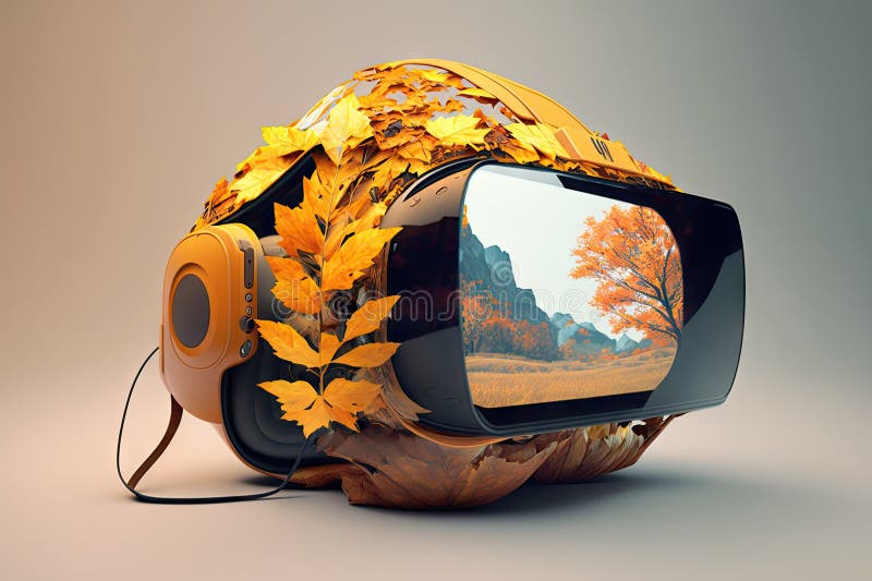 Cozy Virtual Reality Helmet with Computer Screen Vr Headset Double ...