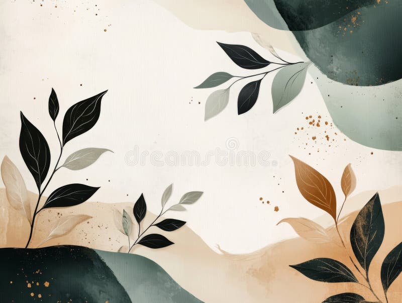 Cozy Web Background for a Black Tea Web Shop Stock Illustration ...